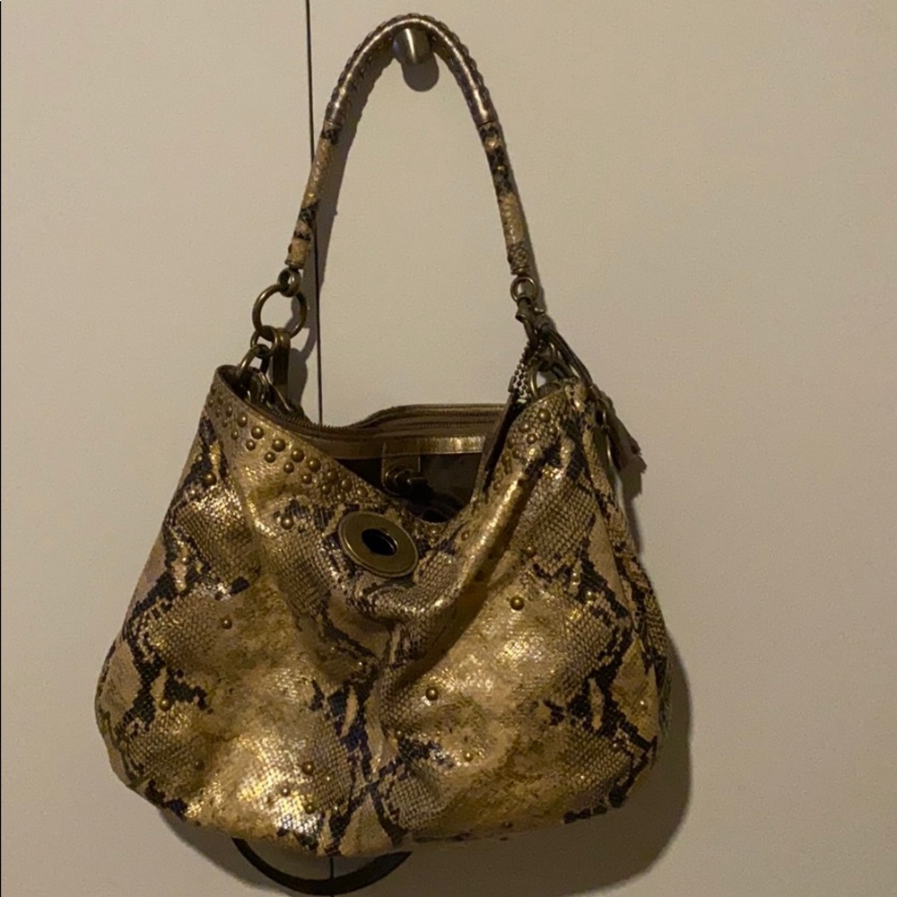 Coach Embossed Snake Crossbody Bag - Gem